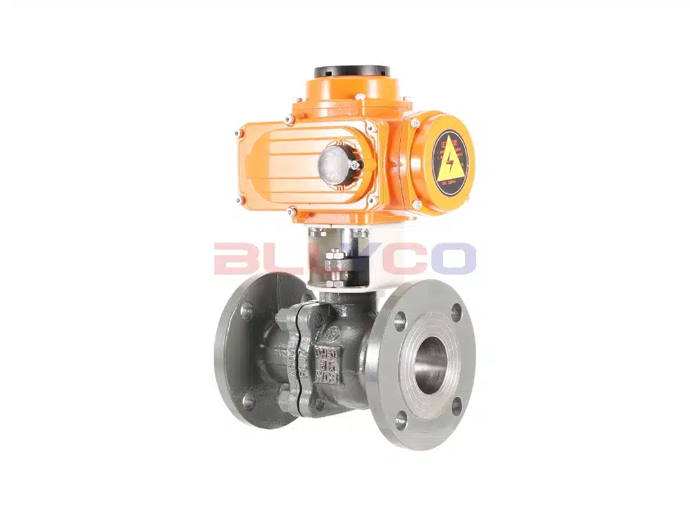 Cast steel electric flange ball valve Q941F-16C