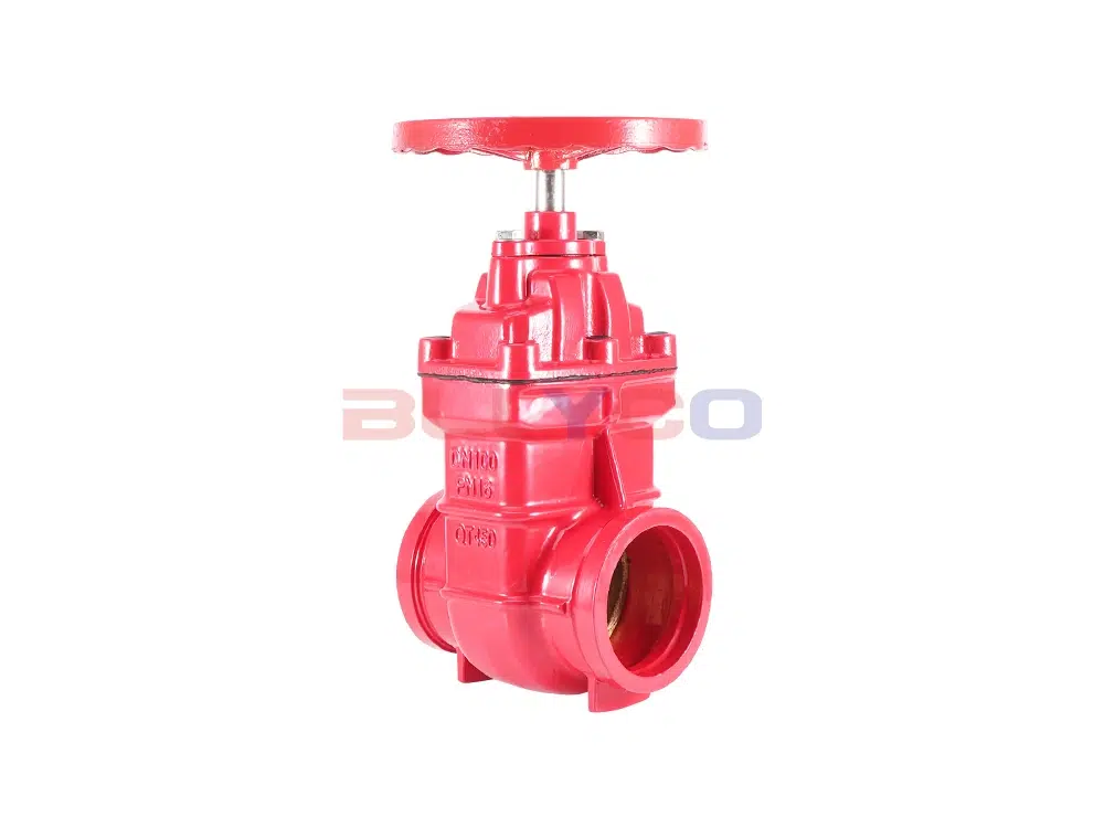 Ductile iron grooved concealed rod gate valve Z85X-16Q