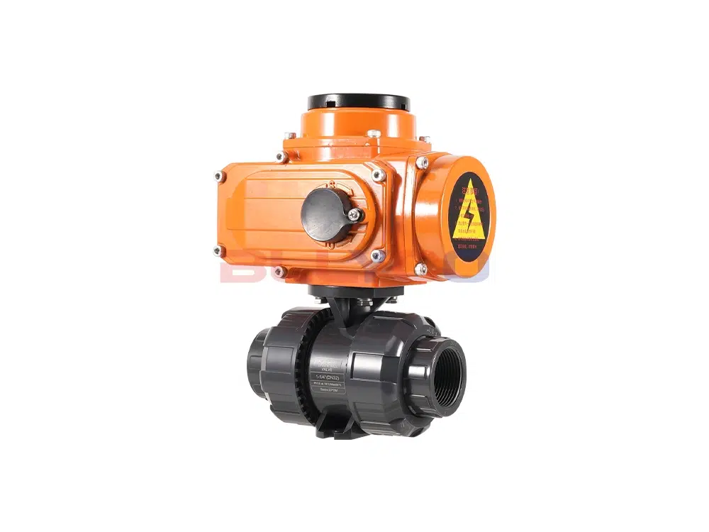 UPVC电动承插式双由令球阀 Q961F-10S